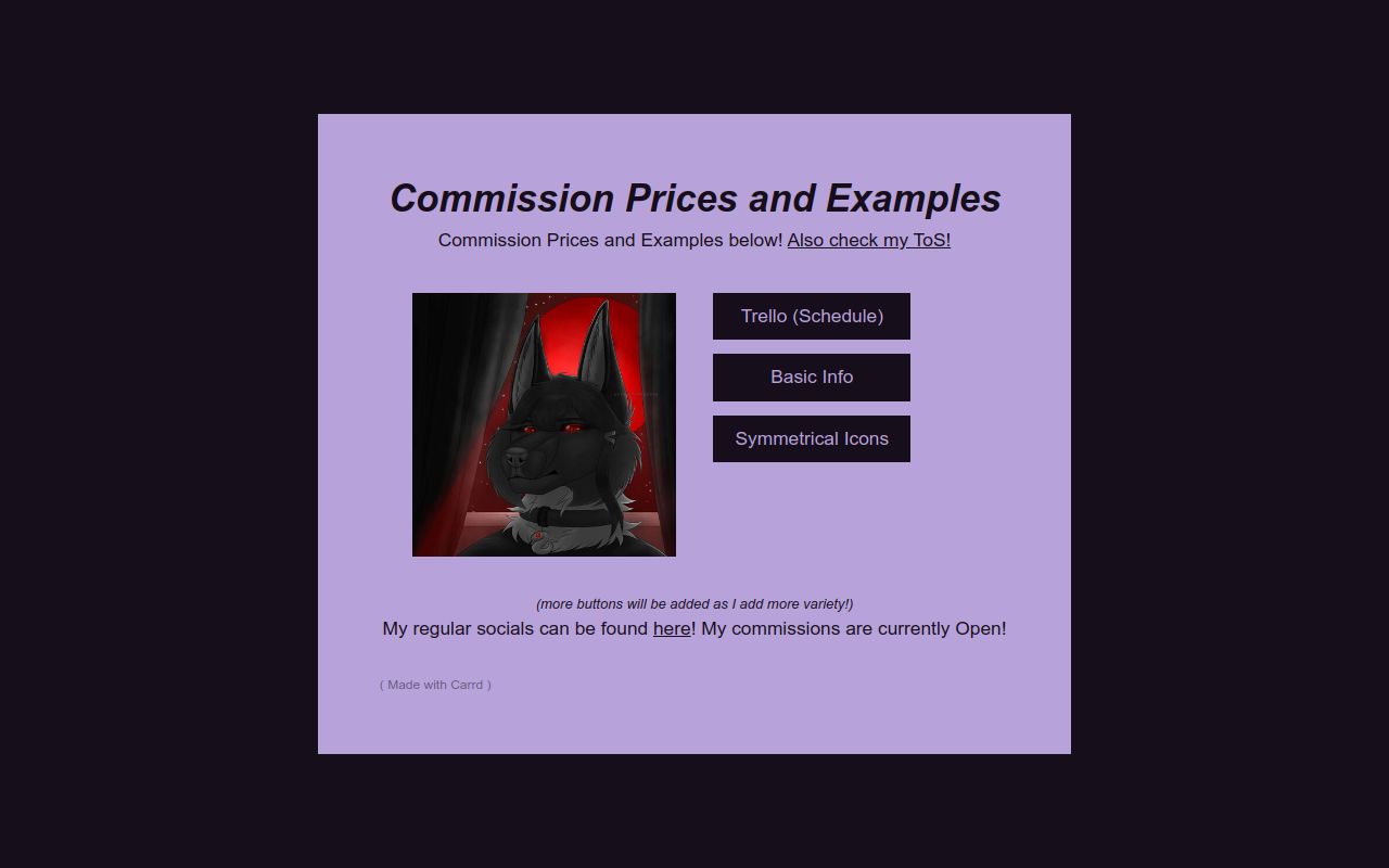 commission pices and examples
